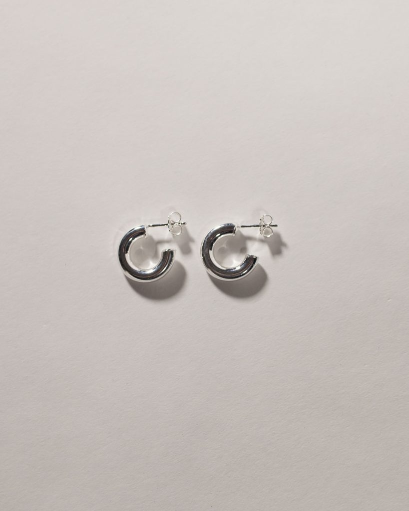Handcrafted Small Silver Hoops Sterling Silver – NEUZWEI